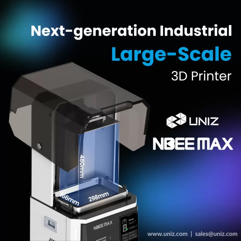 优你造发布大尺寸NBEE MAX 工业级3D打印机-3D打印资源库